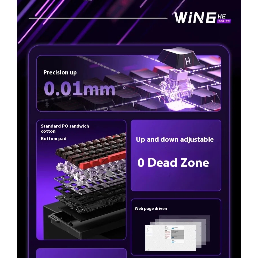 Teclado Magnético Aula Win60he 8k Teclado Rgb 60% Preto | Shopee Brasil