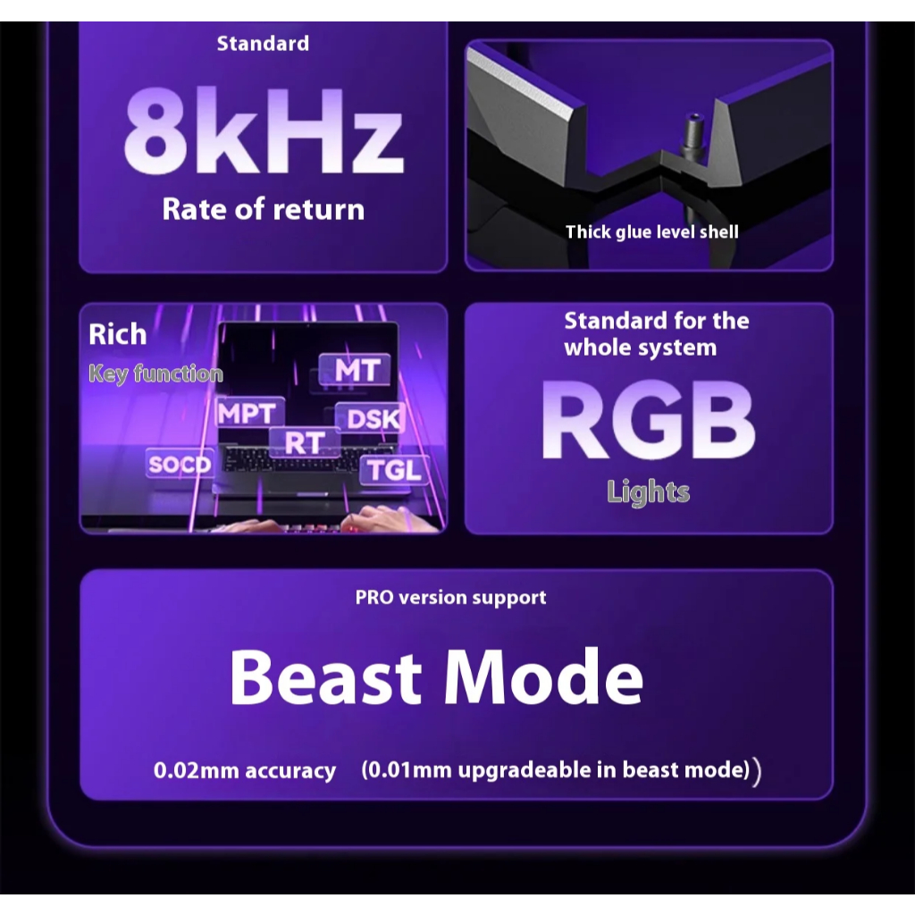 Teclado Magnético Aula Win60he 8k Teclado Rgb 60% Preto | Shopee Brasil