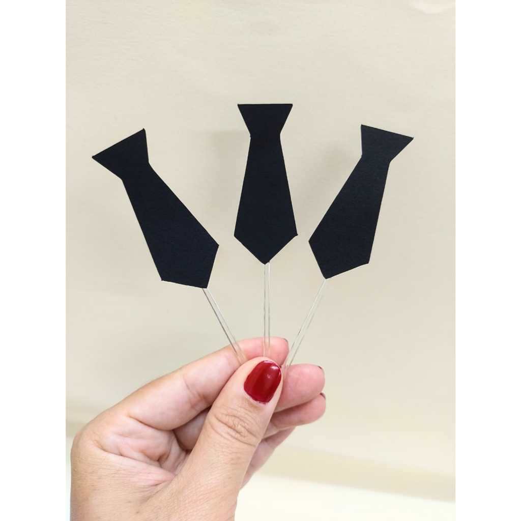 Kit 60 Topper para doces modelo gravata personalizado festa dia dos ...