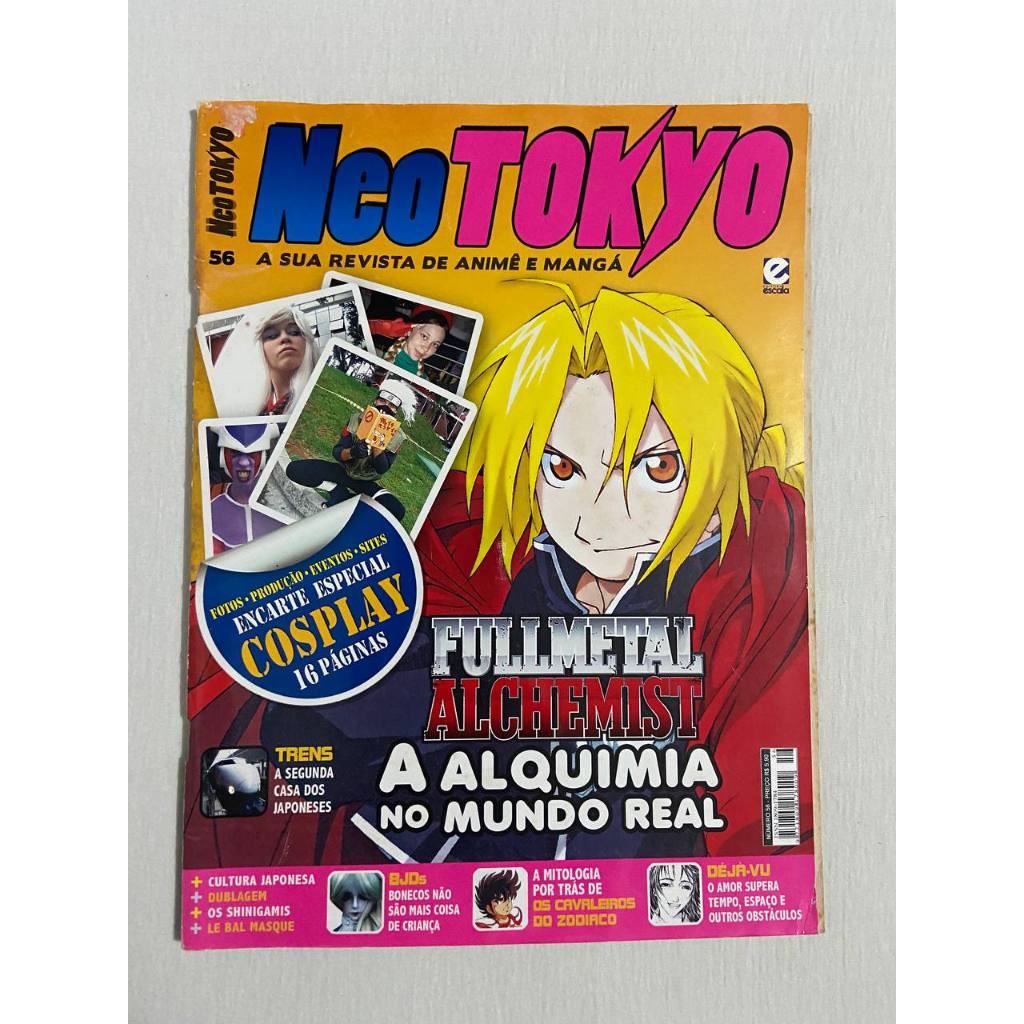 Revista Neo Tokyo 56 - Fullmetal Alchemist A alquimia no mundo real - Editora Escala | Shopee Brasil