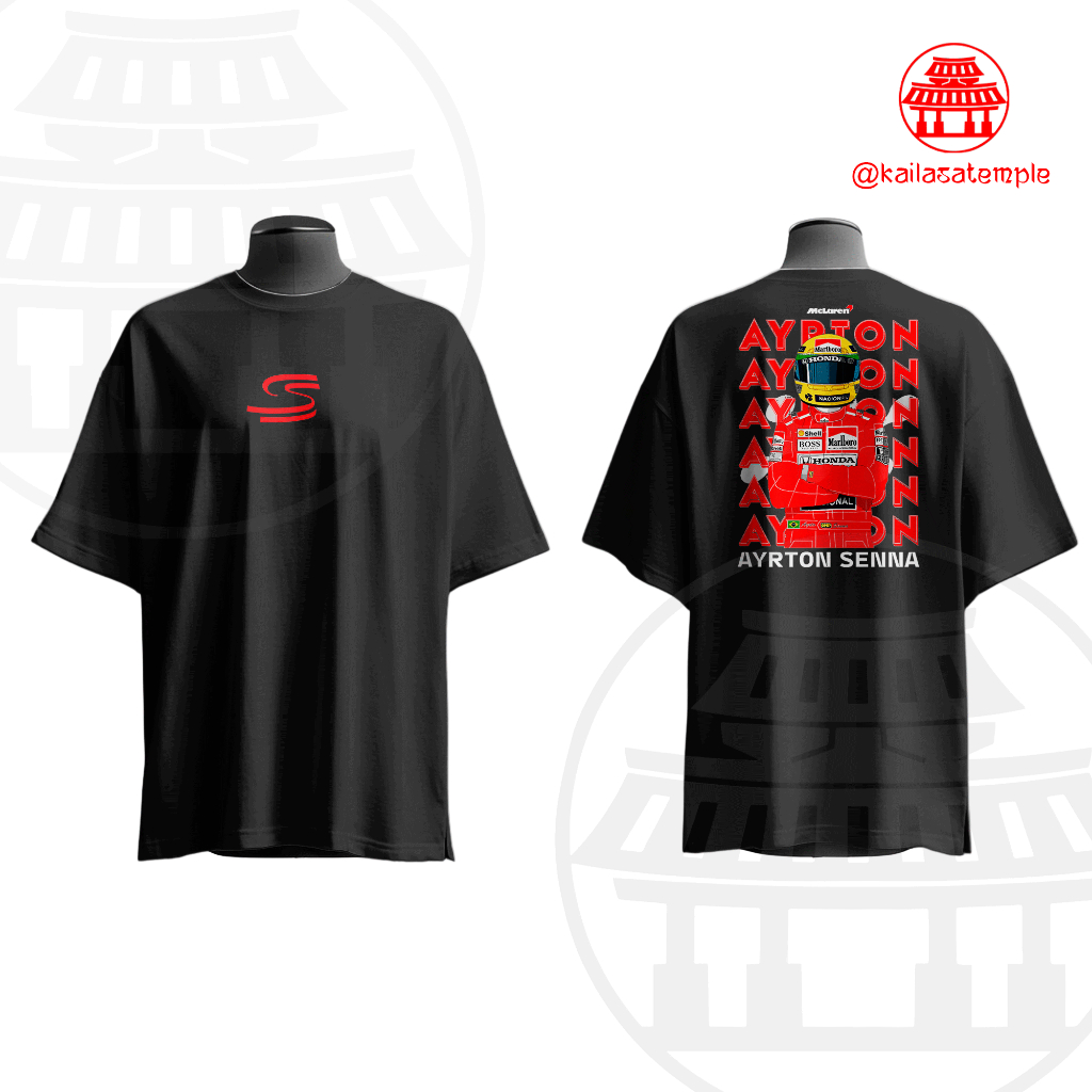 Camiseta Básica Senna Formula 1 Oversized Streetwear & Gearhead - de ...