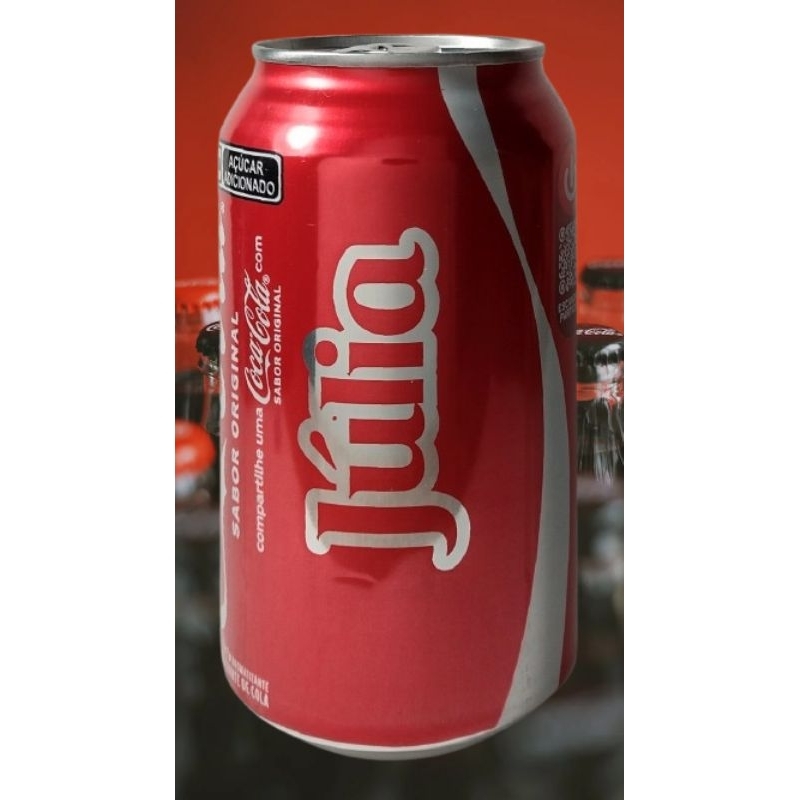 Lata Coca-Cola Nomes / Júlia (lacrada) | Shopee Brasil