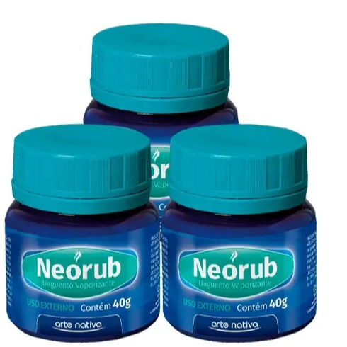 KIT NEORUB POMADA 40G unguento vaporizante | Shopee Brasil