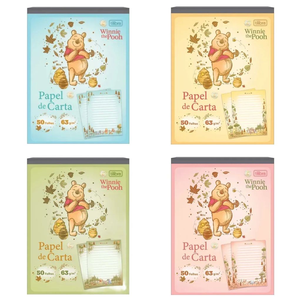 Bloco de Carta 50 Folhas Pautado 63g/m² 17,7 cm x 24,0 cm - Tilibra | Shopee Brasil