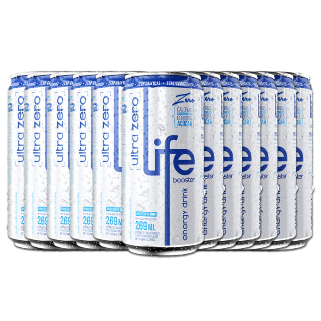 LIFE BOOSTER ENERGY DRINK ULTRA ZERO 269ML KIT 12 UN | Shopee Brasil
