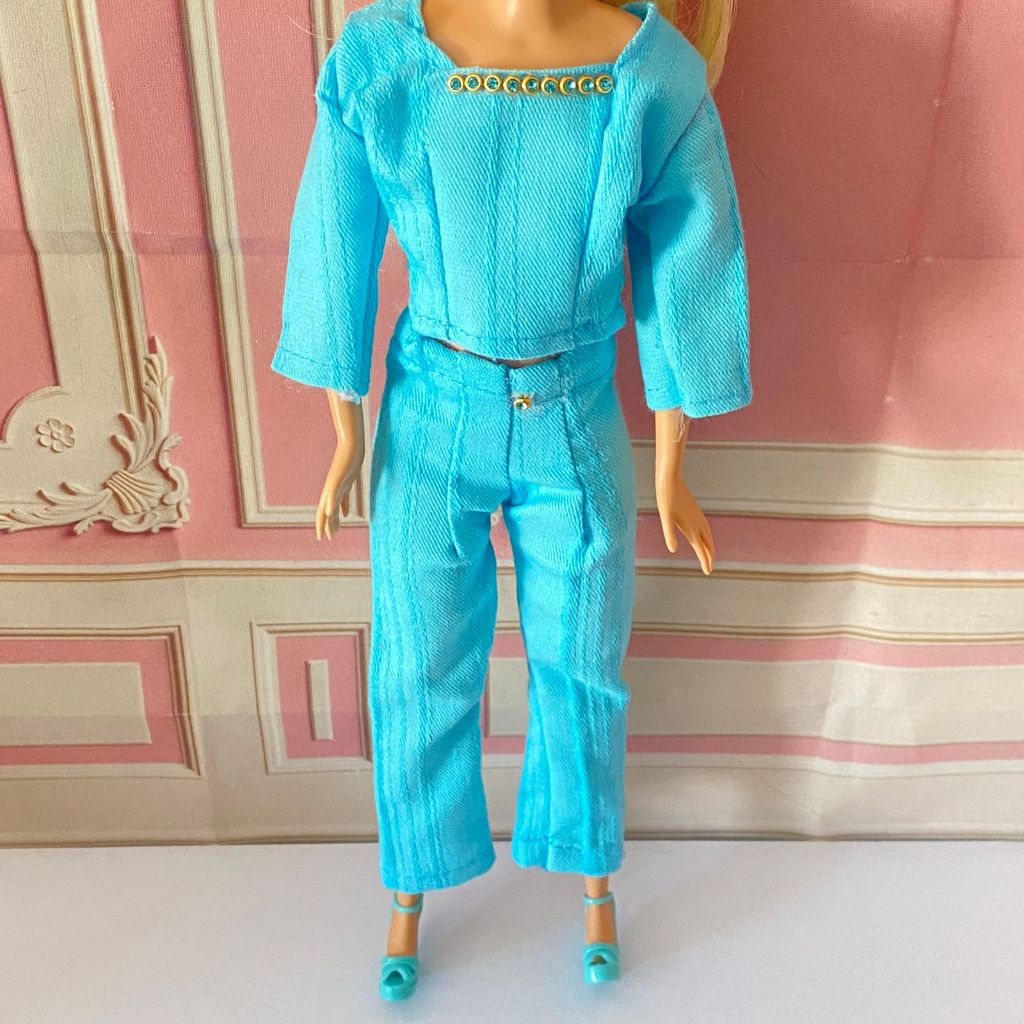 Roupinha para Boneca Blusa com Calça e Sapatinho Kit 3 Peças | Shopee ...