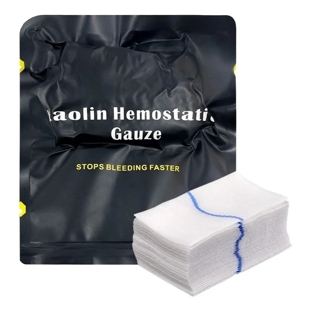 Combat Gauze Kaolin Hemostatic Gaze com Agente Hemostatico Selada ...