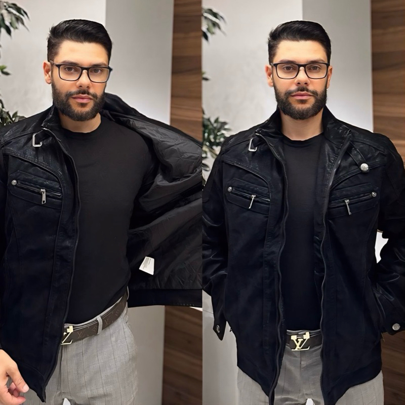 Jaqueta Masculina Modelo Importado Camurça Shamoa Casual Urbano ...