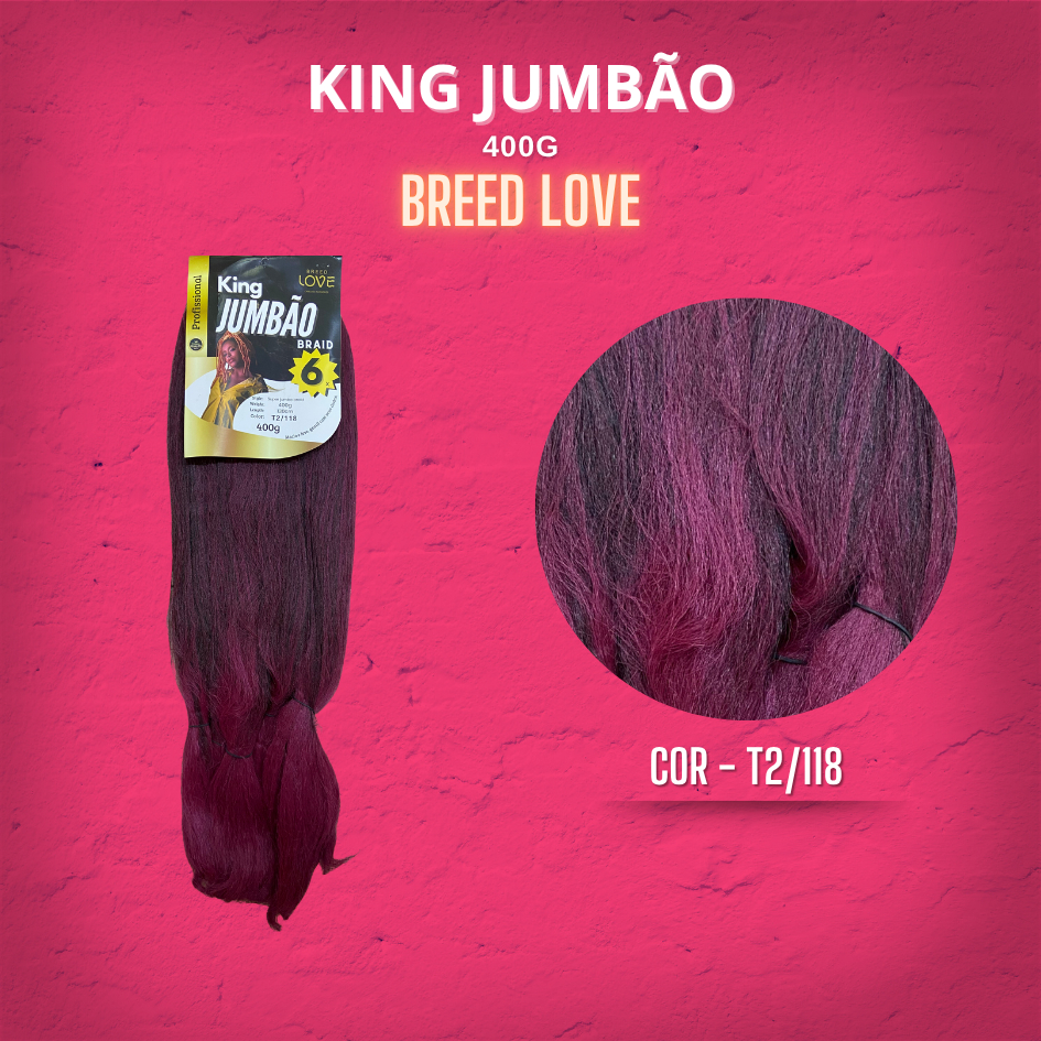 Cabelo King Jumbão Breed Love para Tranças 400g | Shopee Brasil