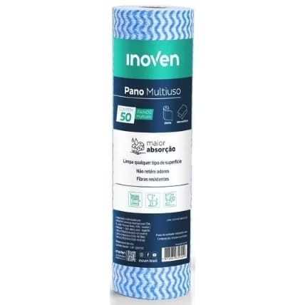 Inoven Pano Multiuso- Com 50 unidades. Cor: AZUL. (28X25 Metros). Para ...