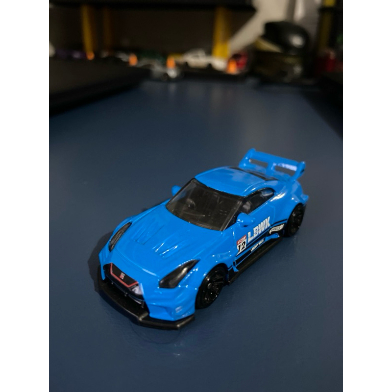 NISSAN GTR R35 LIBERTY WALK AZUL CLARO - HOT WHEELS | Shopee Brasil