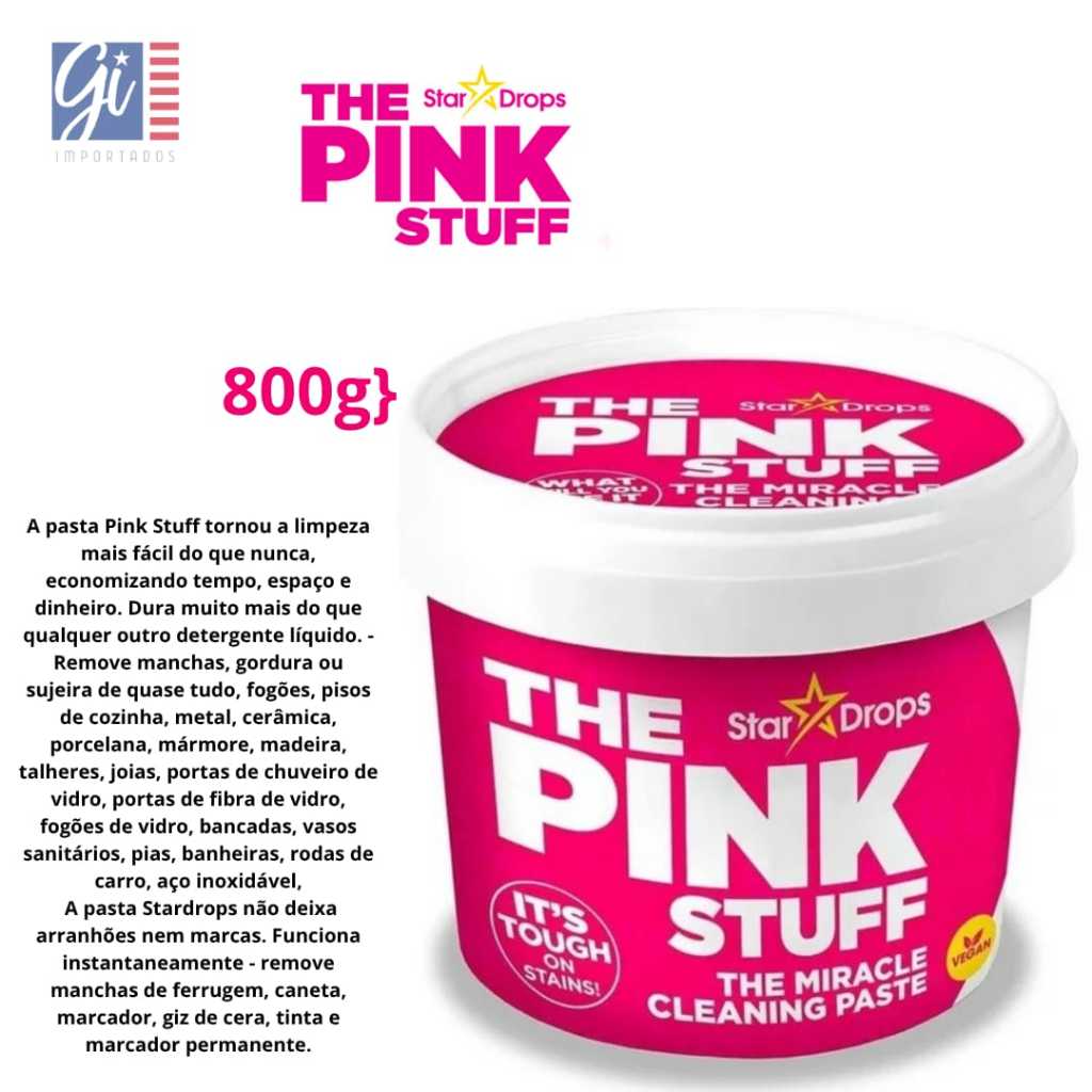 Pasta Pink Stuff - 850g | Shopee Brasil