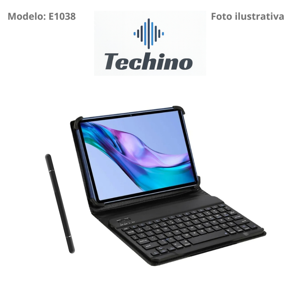 Tablet Completo Techino / Tablet Com Capa, Caneta e Teclado / Tablet ...