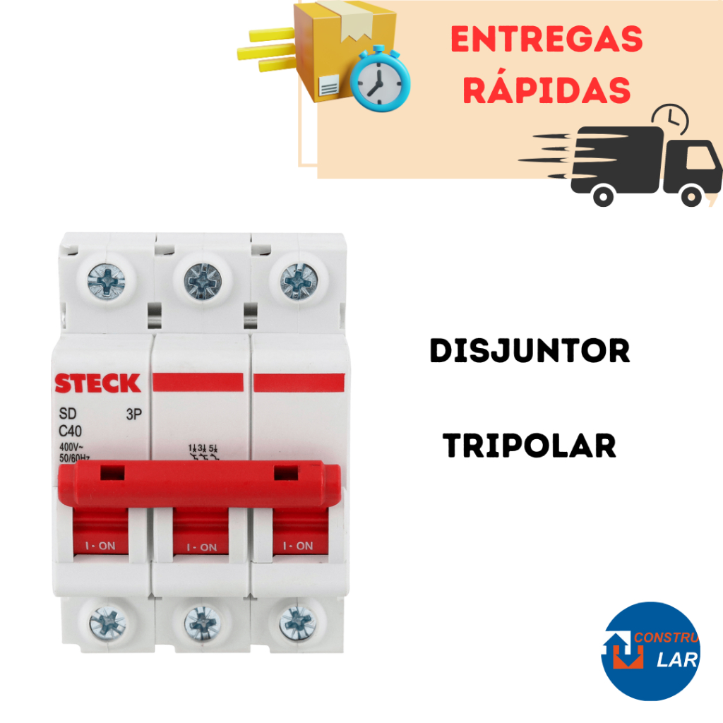 Disjuntor Trifásico Tripolar 16A - 25A - 32A - 40A | Shopee Brasil