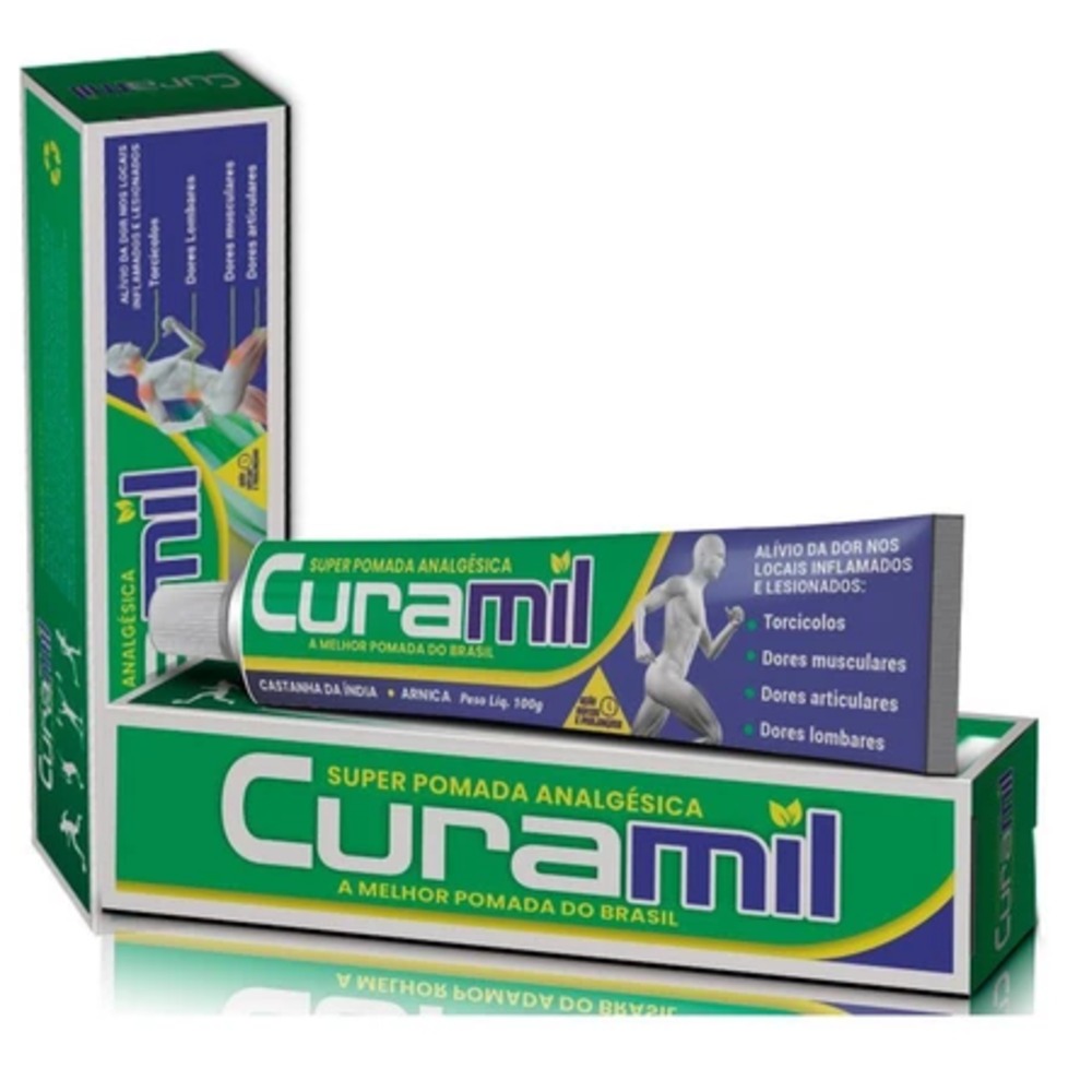 KIT COM 3 POMADA ANALGÉSICA CURAMIL 100G | Shopee Brasil