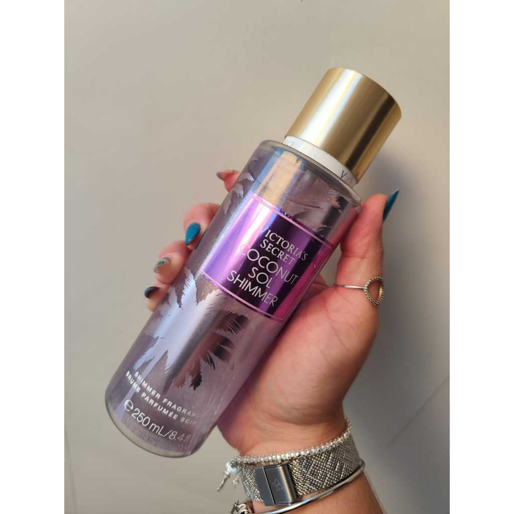 Body Splash Victorias Secret Coconut Sol Shimmer | Shopee Brasil