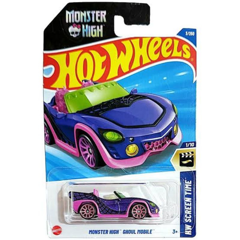 CARRINHO 1:64 HOT WHEELS MONSTER HIGH GHOUL MOBILE HW SCREEN TIME ...