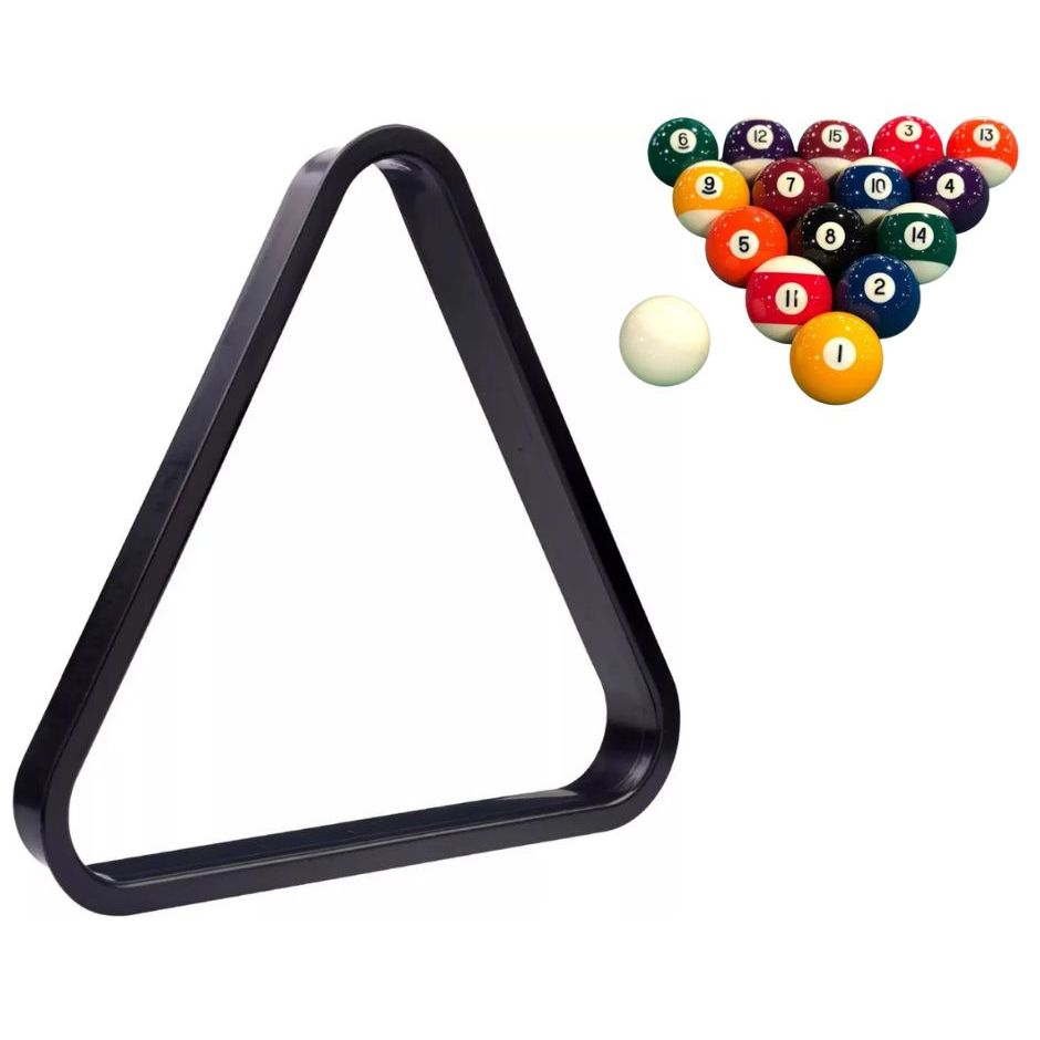 Triangulo Plastico para Bolas de Bilhar até 54mm | Shopee Brasil