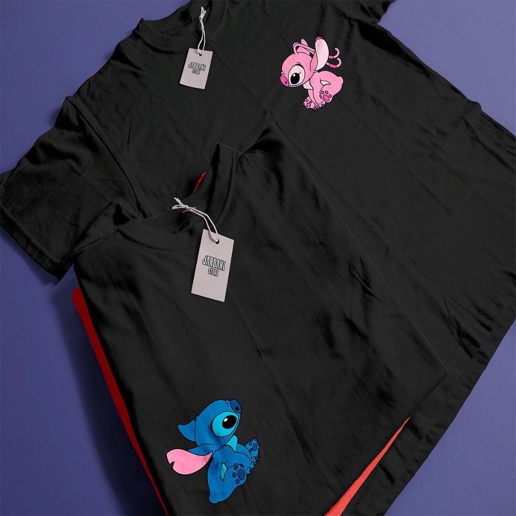 Kit Casal Stitch e Angel Conjunto Casal 2 Camisetas Stitch e Angel ...