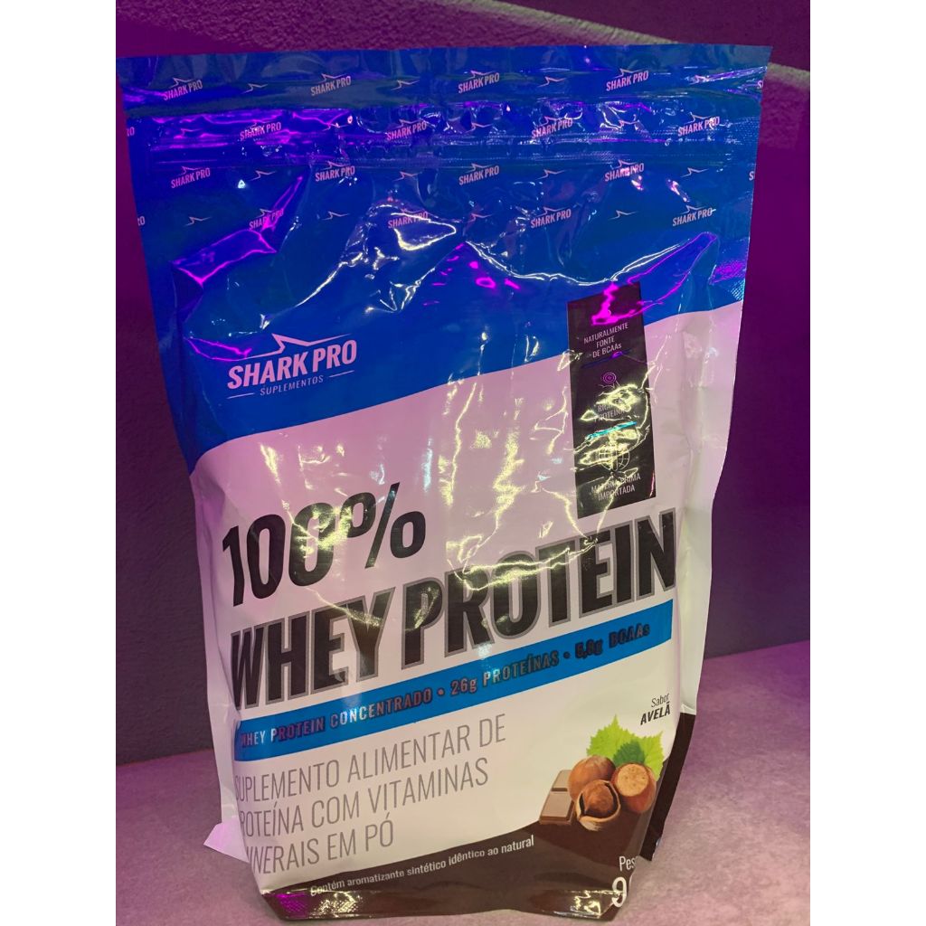 Whey protein Shark Pro 100% puro 900g | Shopee Brasil