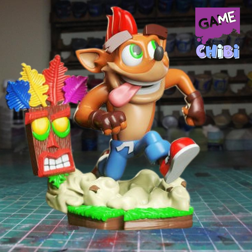 Set Chibi - Crash Bandicoot / Chibi Game - Figura Colecionável | Shopee ...