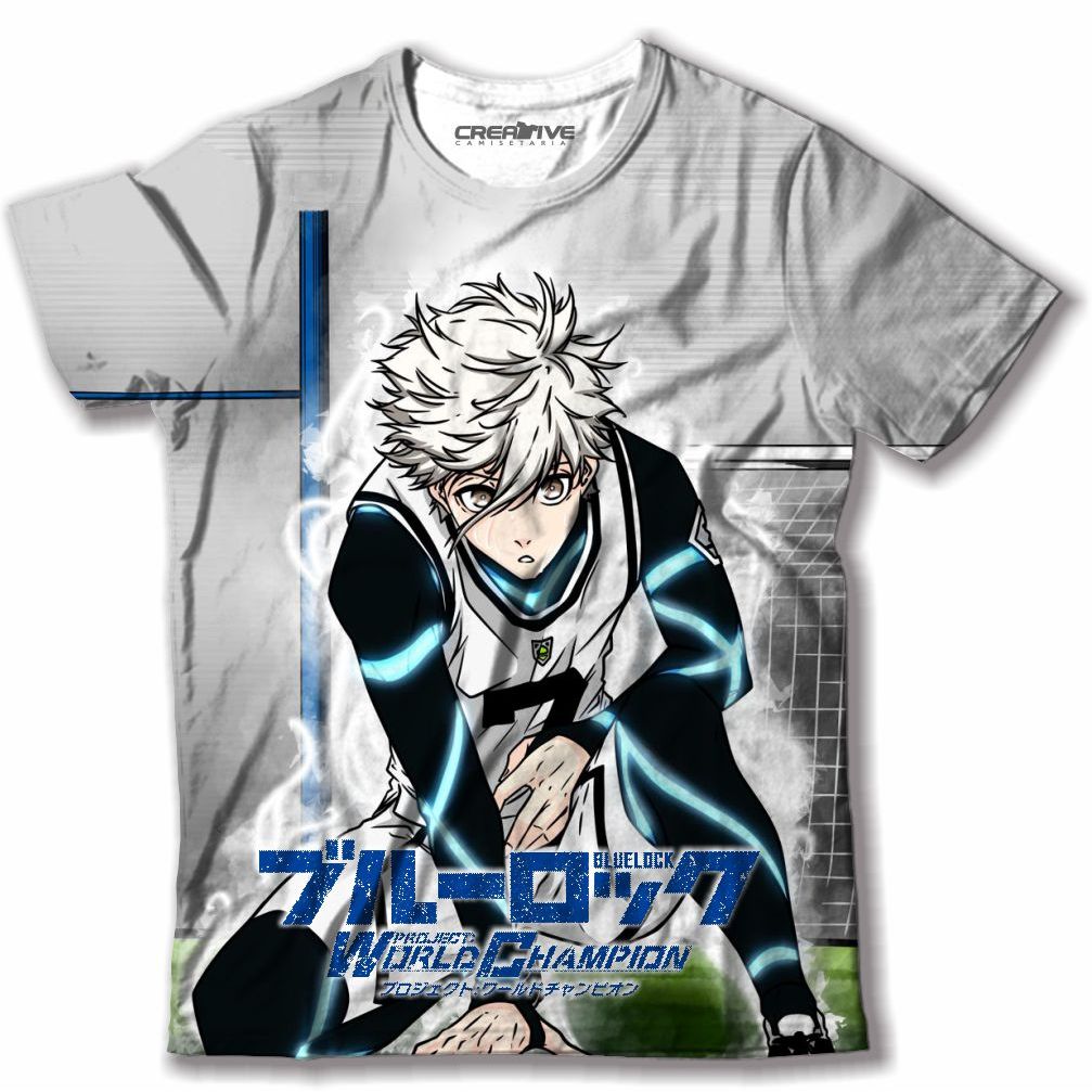 Camiseta Camisa Anime Blue Lock Eleven Seishirō Nagi | Shopee Brasil