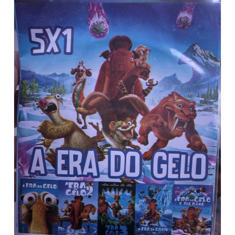 Dvd A era do Gelo coleção 5em1 | Shopee Brasil