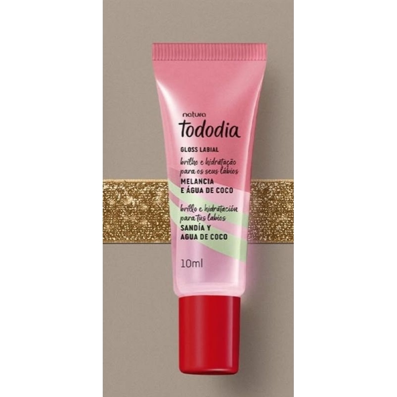gloss labial tododia melância e água de coco 10ml | Shopee Brasil