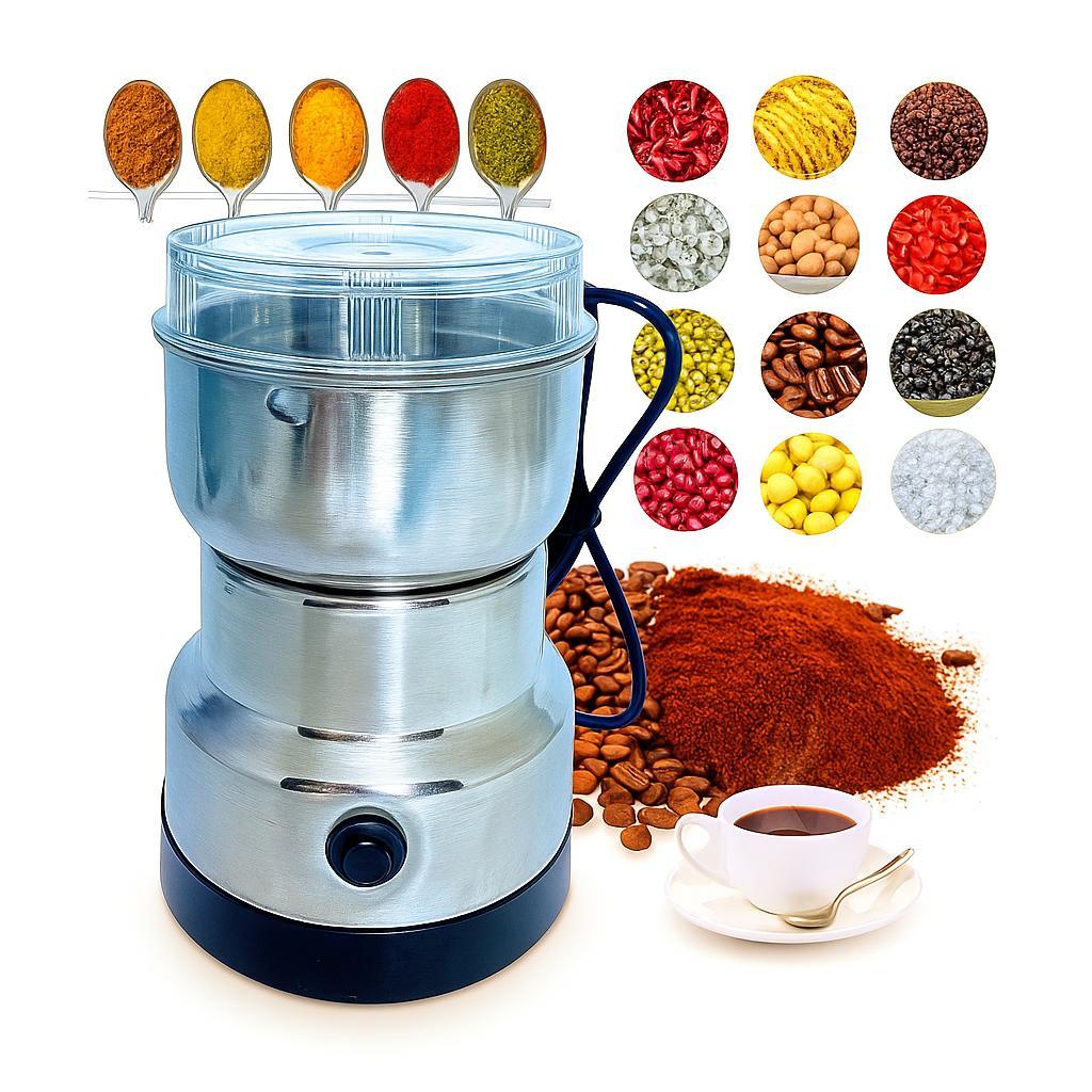 Moedor Multiuso Café Grão Sementes Elétrico Inox Portátil 110V | Shopee ...