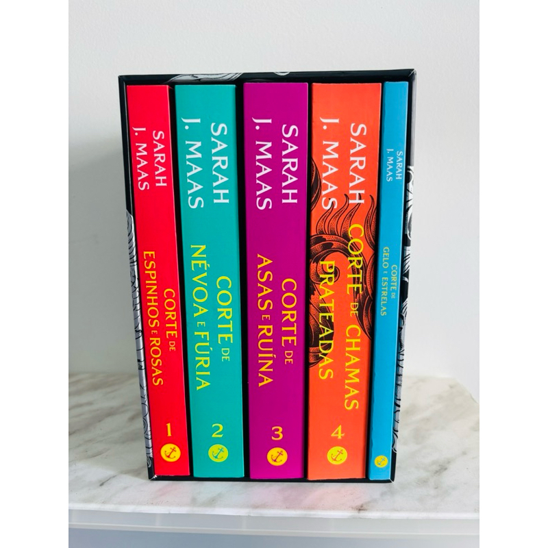 box acotar sarah j maas corte de espinhos e rosas capa nova | Shopee Brasil