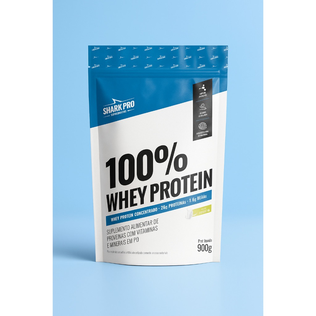 WHEY SHARK PRO 100% CONCENTRADO 900G | Shopee Brasil