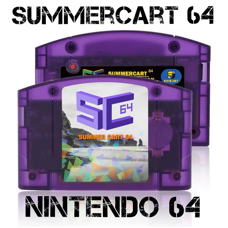 Flashcard Summercart 64 2025 para Nintendo 64 + cartão de memória com ...