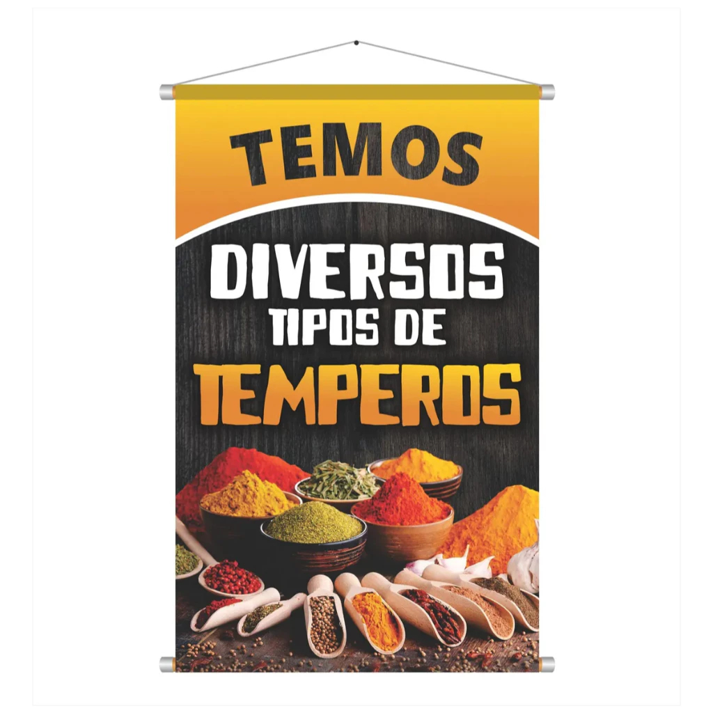 Banner Faixa I Temos Temperos I Uso externo e interno | Shopee Brasil