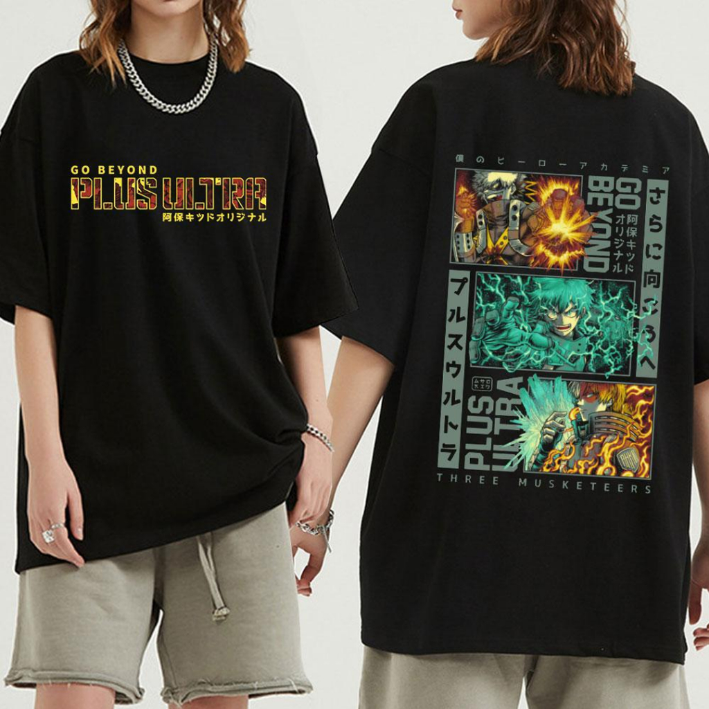 Camiseta Algodão Todoroki Shoto Bakugou Katsuk Anime My Hero Academia ...