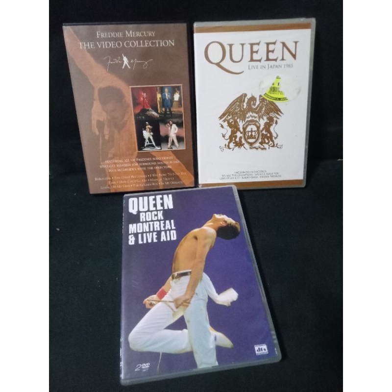 3 DVDs Queen Live Japan 1985 lacrado Rock Montreal Live Aid duplo ...