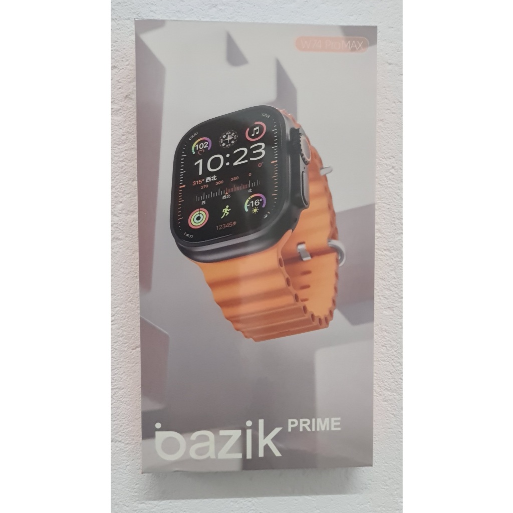 SMARTWATCH BAZIK PRIME W74 PRO MAX PRETO + KIT PULSEIRAS E CARREGADOR | Shopee Brasil