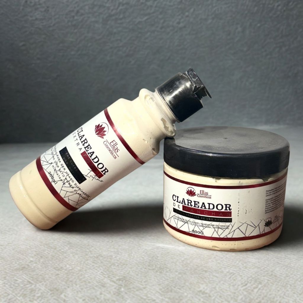 Kit Super Clareador de Manchas Ellas Cosméticos Clareador Íntimo 300ml ...