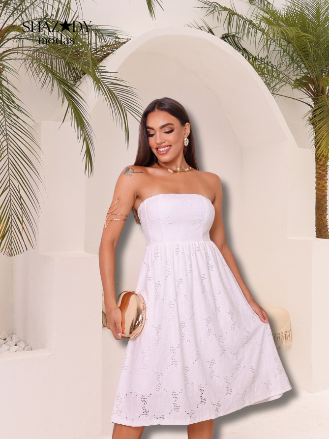 Vestido de Natal Tomara Que Caia Confeccionado em Malha Lesse com Forro ...