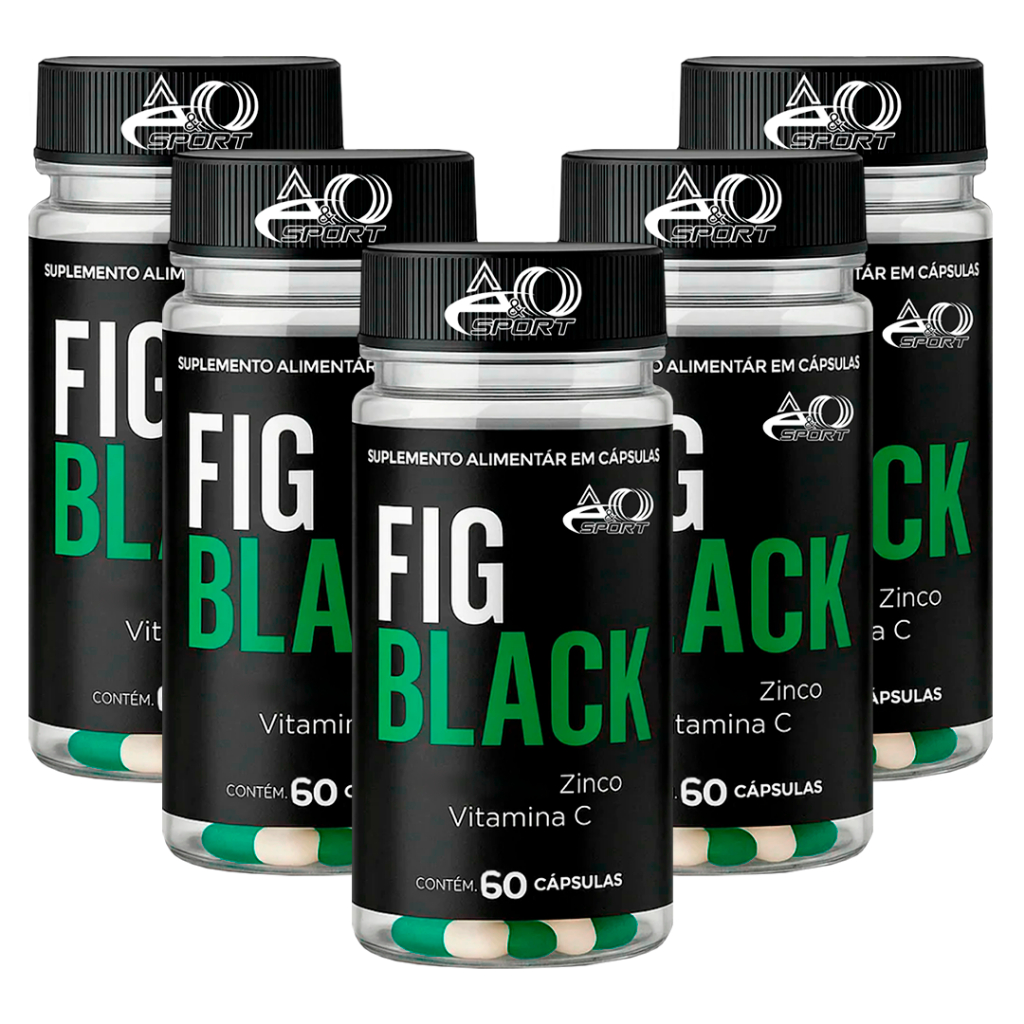 5x Fig Black 600 Cápsulas - Suplemento Alimentar Loja Oficial FigBlack ...