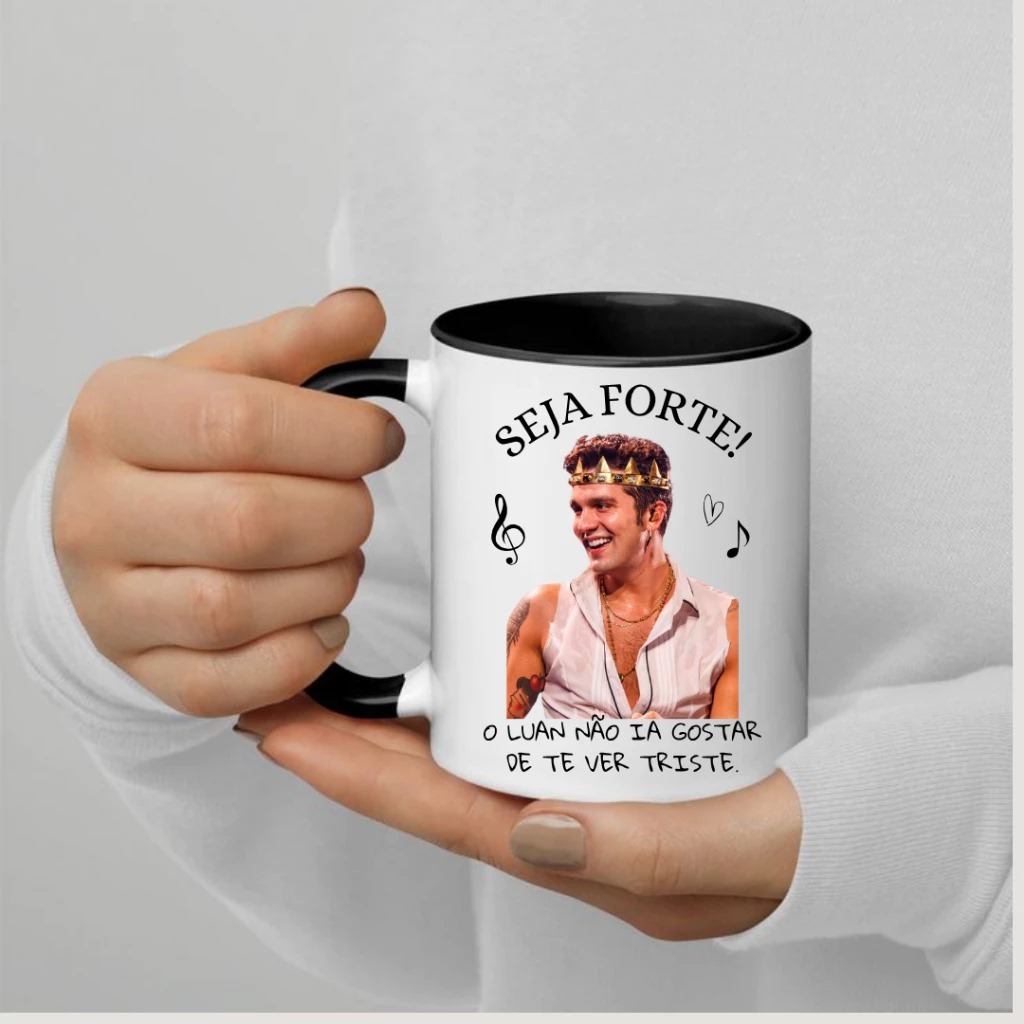 Caneca Luan santana meme seja forte branca e colorida mais vendidas ...