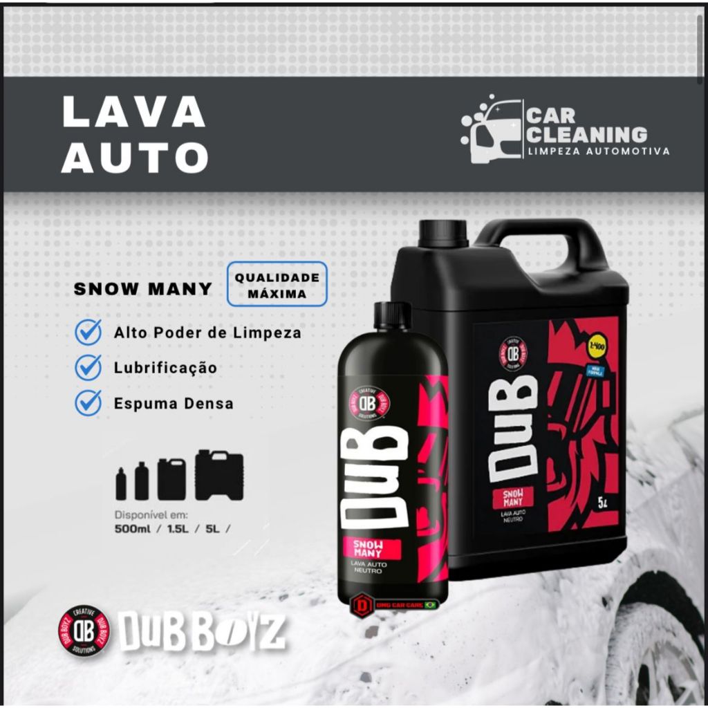 Snow Many - Shampoo Neutro Com Espumação Densa - Dub Boyz - 1,5L ...