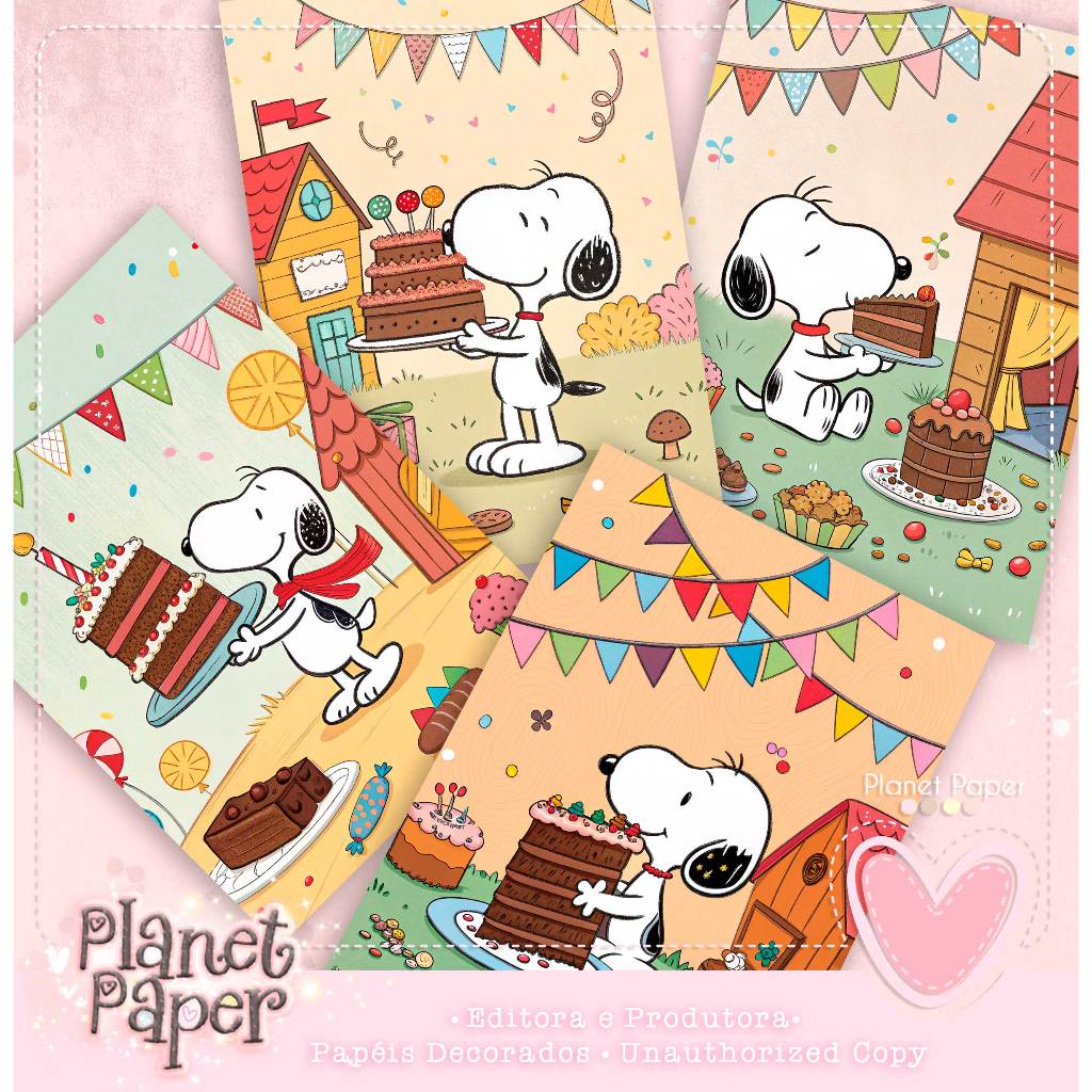 Papéis de Carta Snoopy (4 Modelos) | Shopee Brasil