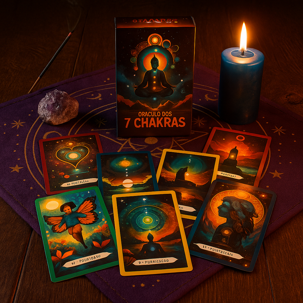 Oráculo Dos 7 Chakras 49 Cartas Com Manual | Shopee Brasil