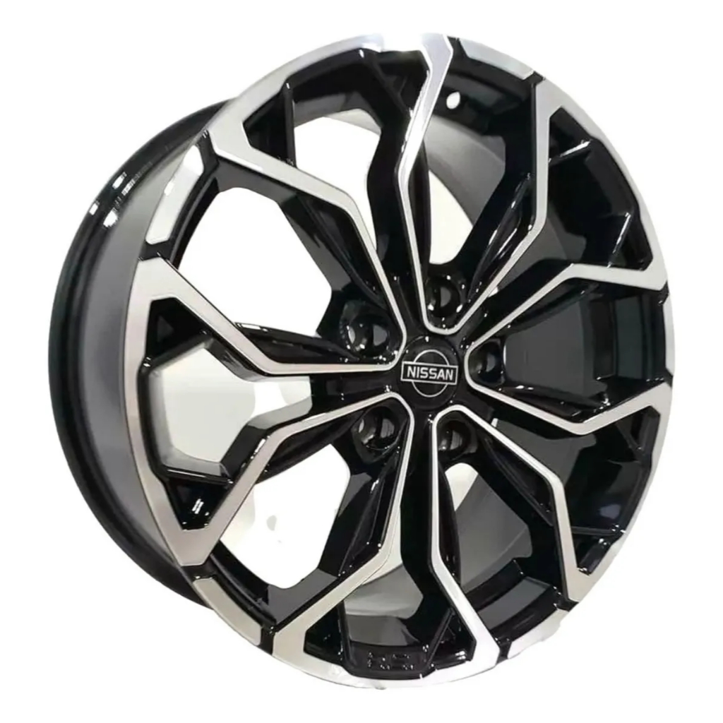 Kit 4 Rodas Aro 17X7,0 5x114 Nissan Sentra 2024/2025 Preta Diamantada Krmai M16 | Shopee Brasil