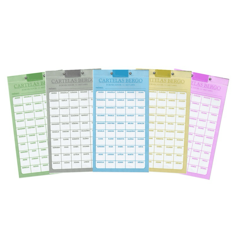 Cartela de Rifa com 100 nomes (Pacote com 50 unidades) | Shopee Brasil