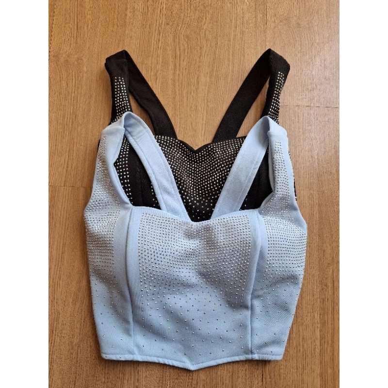 cropped neopreme de brilho | Shopee Brasil