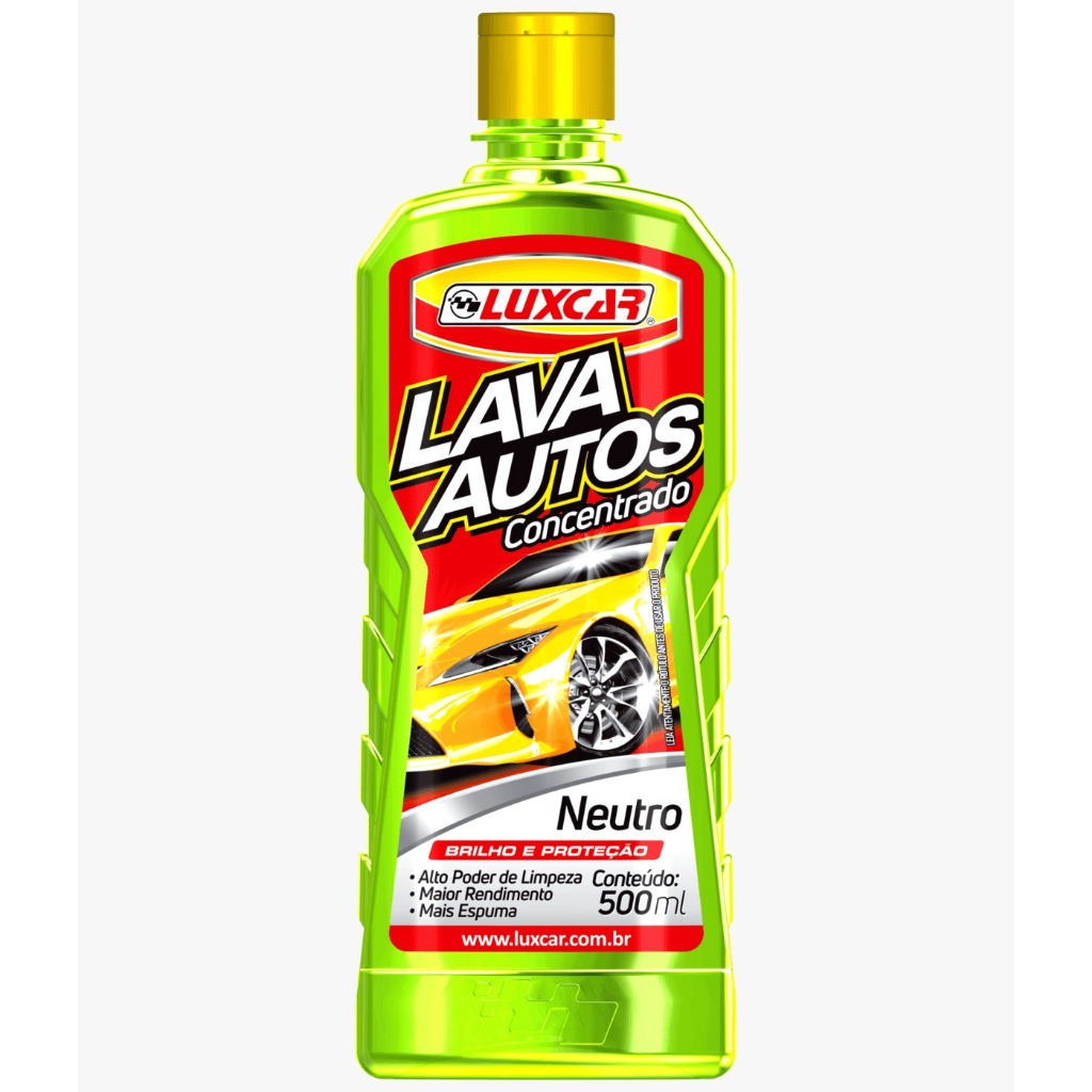 Lava Autos Concentrado Luxcar 500ml – Alto Brilho, Rendimento e ...