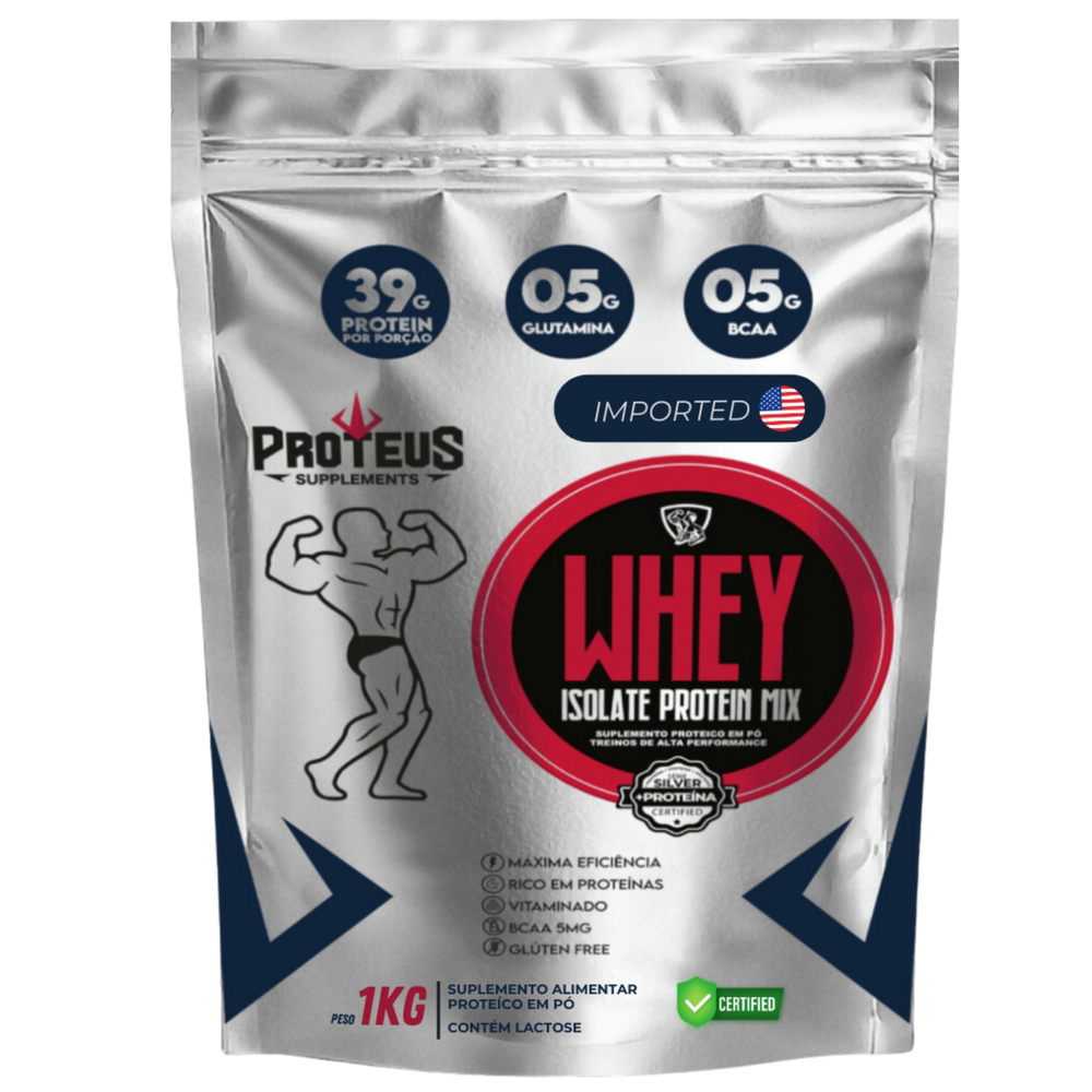 Whey Protein Isolate Protein Mix - 39g de Proteína - Sachê 1kg ...