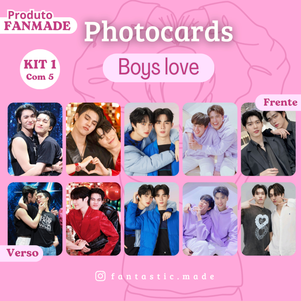 Kits photocards fanmade BOYSLOVE BL | Shopee Brasil