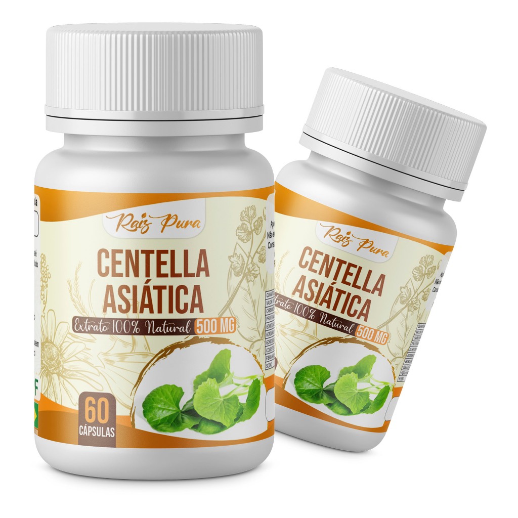 Kit 2x Centella Asiática | Gotu Kola 500 Mg - 60 cápsulas | Shopee Brasil